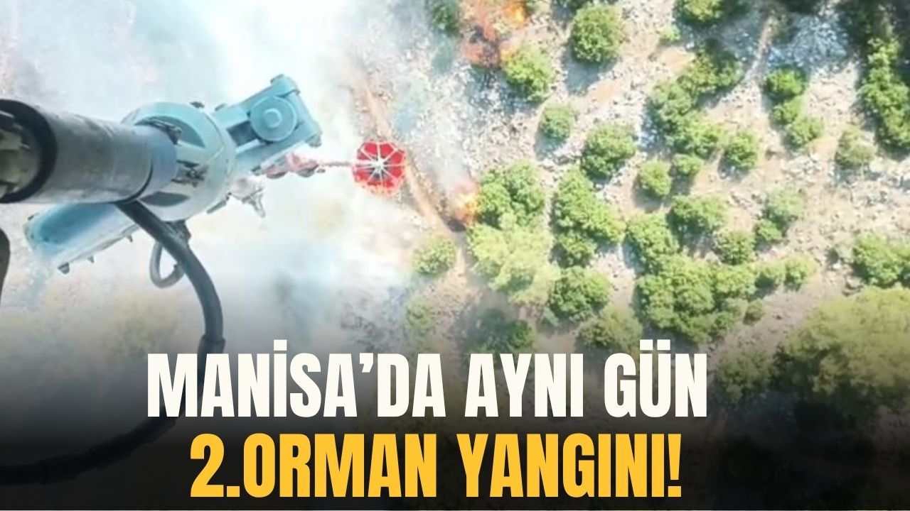 Manisa Soma'da aynı gün ikinci orman yangını! - İzmir Haberleri